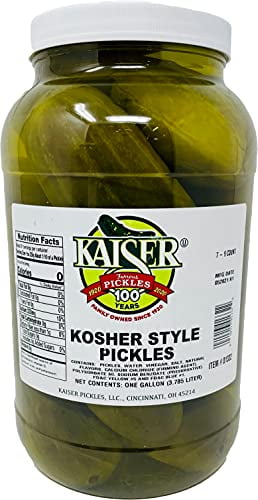 Kaiser Kosher Pickles - Gallon Jar - Walmart.com