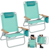 Outdoor Spectator (2-Pack) Classic Aluminum Webbed Folding Lawn / Camp ...
