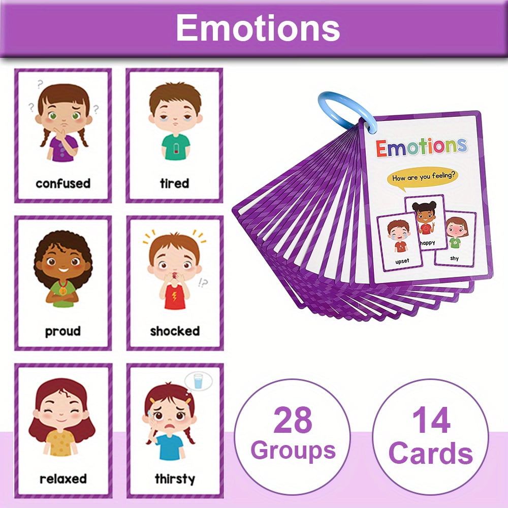 My Emotion English Words Educational Flash Cards Feelings Expressing ...