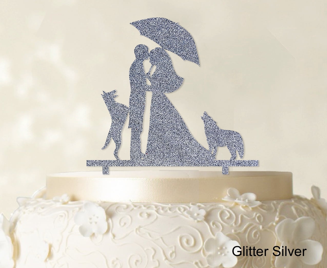 "Couple Wedding Cake Topper Personalized Mirror Cake Topper Color ...