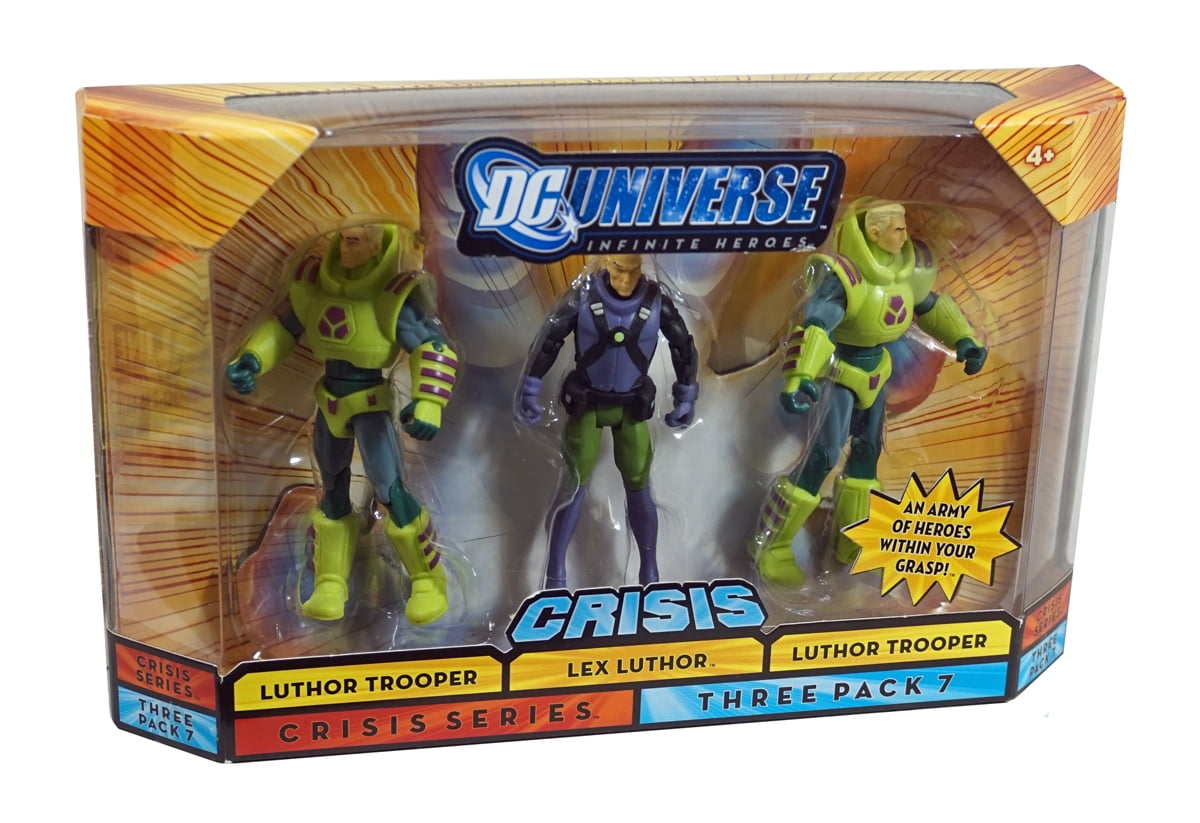 Mattel DC Universe Infinite Heroes 3 Pack Gotham ~ Lexcorp Trooper ...