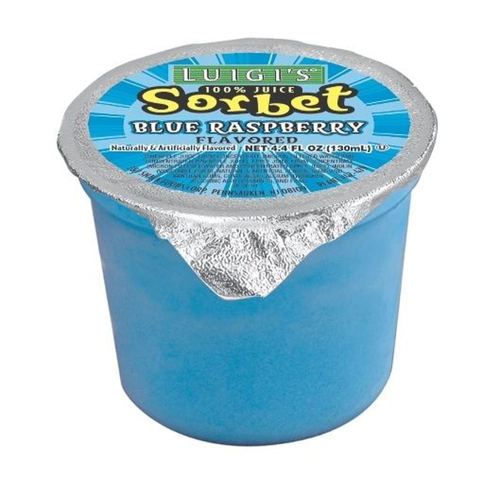 Luigis 100 Percent Blue Raspberry Sorbet, 4.4 Fluid Ounce -- 96 per ...