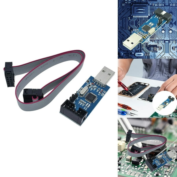 Likrtyny USBASP USBISP AVR Programador ISP USB ATMEGA8 ATMEGA128 (Vertical) | Bodega Aurrera en ...