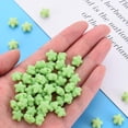 500gs Opaque Acrylic Beads Star Light Green 10x10.5x6mm Hole: 1.6mm ...