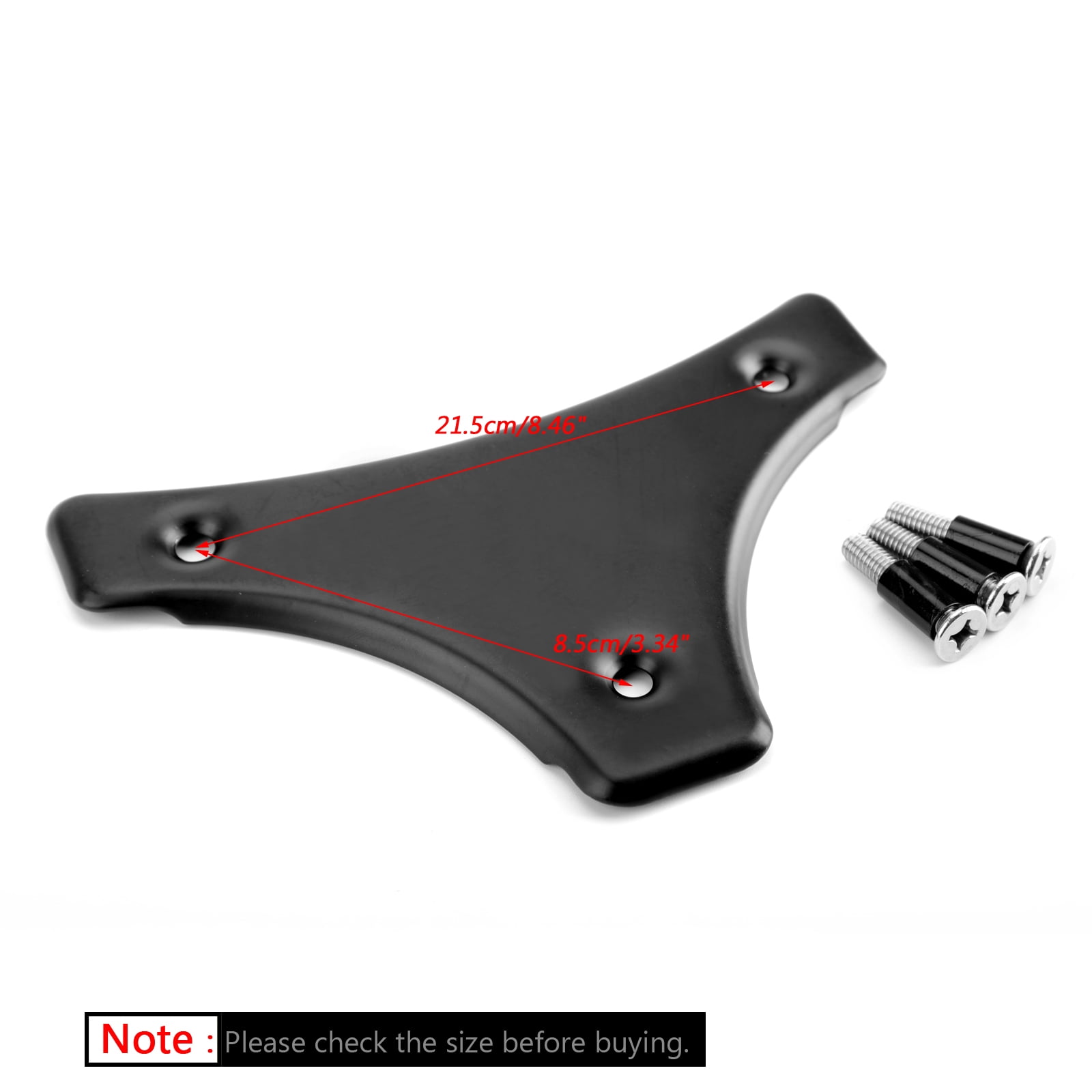 Motor Genic Chrome Sissy Bar Backrest Triangle Mounting Plate For ...