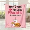 Chick-fil-A Inspired Flannel Throw Blanket - Soft 280GSM Polyester ...