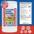 Yerba Prima Psyllium Husk Powder 24 oz Fine Ground Unflavored Fiber ...