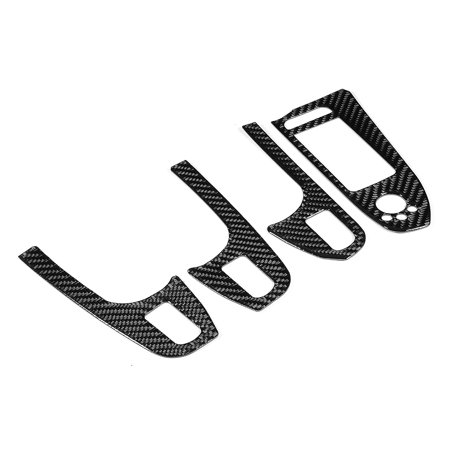 Window Sticker, Window Glass Lift Buttons Frame Carbon Fiber Carbon ...