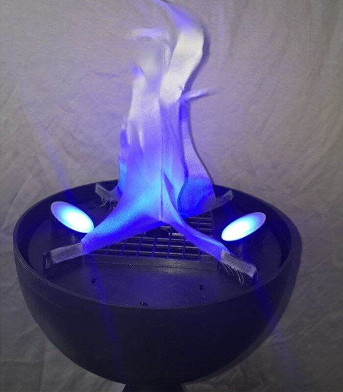 Flame Machine Fake Flame Light, 36 LED Red + Blue Fake Fire Footpads ...