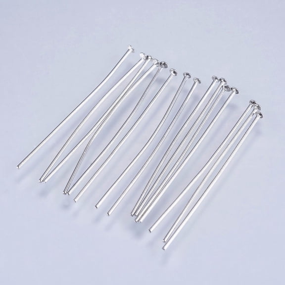 304 Stainless Steel Flat Head Pins Real 24K Gold Plated 22 Gauge 20.3x0 ...