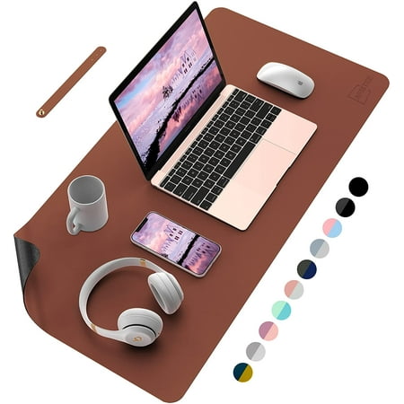 Multifunctional Ofce Desk Pad tor - Waterproof PU Leather Mouse Pad ...