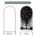 Christmas Black Arch Backdrop Cover 6.6x3.3 Ft, Spandex Wedding Arch ...