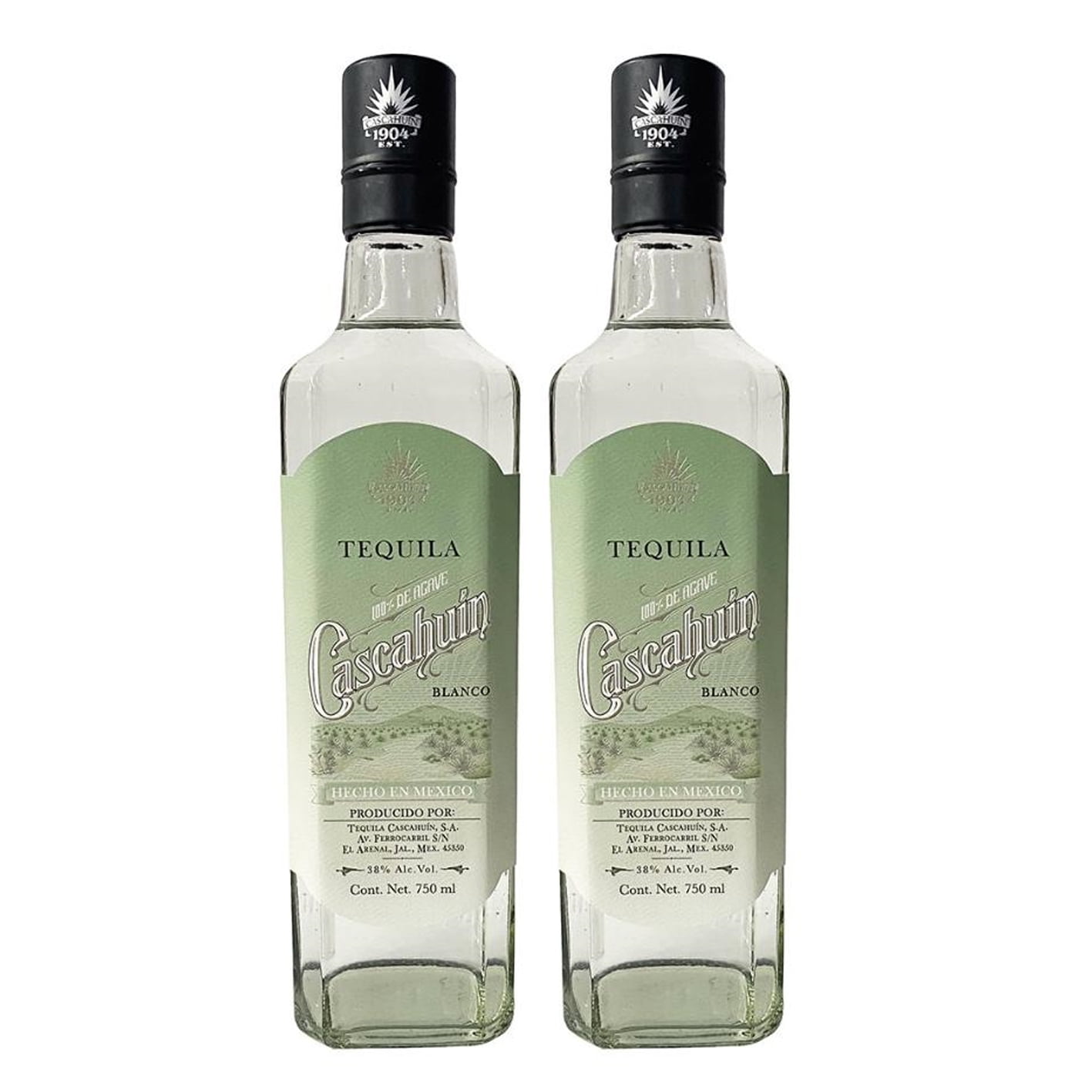 Dos Botellas Tequila Artesanal Cascahuín Blanco 750 Ml Cascahuín ...