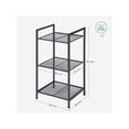 3-Tier Adjustable Storage Rack, Extendable Shelf Unit with Adjustable ...