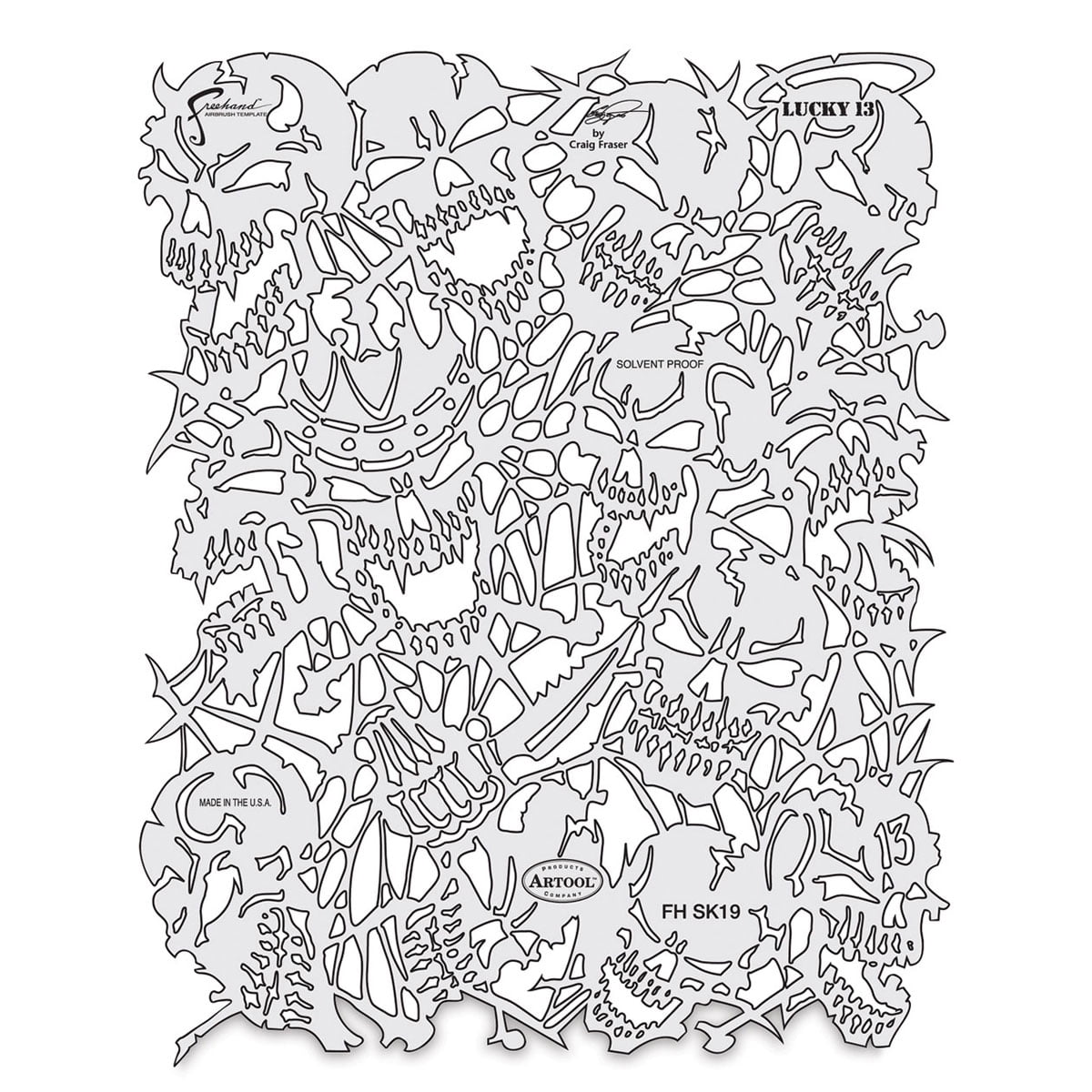 Iwata Artool Freehand Template - Set of 4, Return of Skull Master ...