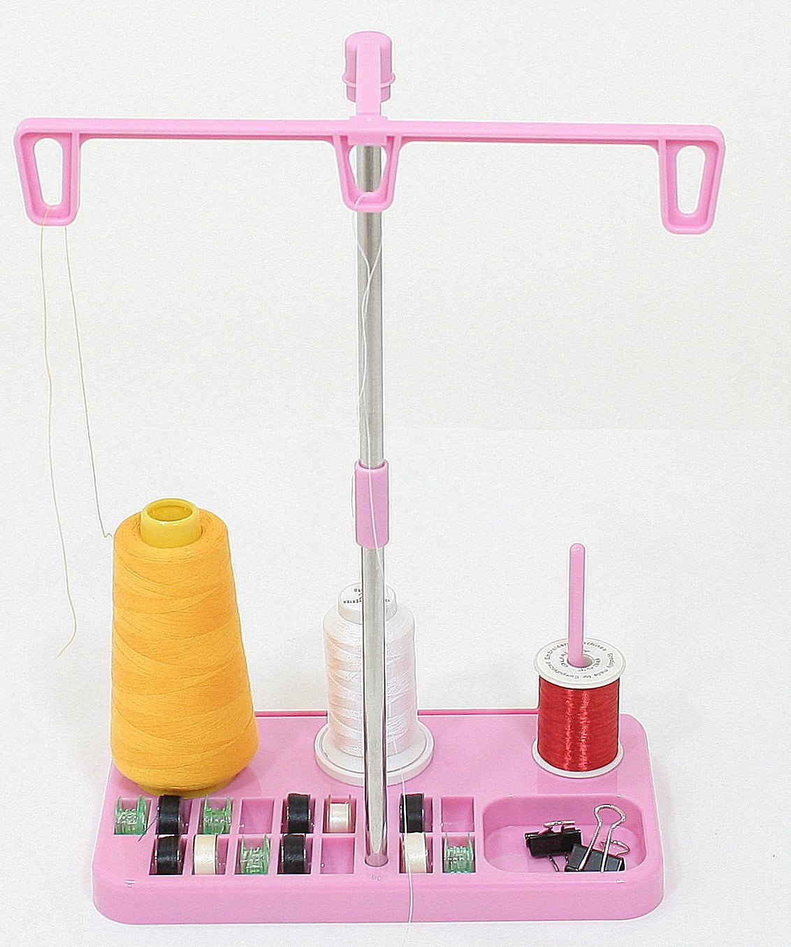 3 Spool Thread Stand Holder Pink for Embroidery, Sewing, Quilting ...