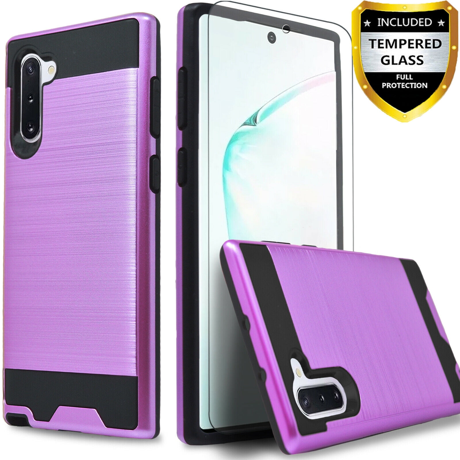 Samsung Galaxy Note 10 Case, 2-Piece Style Hybrid Shockproof Hard Case ...