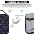 Butterfly Lunch Bag, Retro Geometric Insulated Cooler, Reusable Modern ...