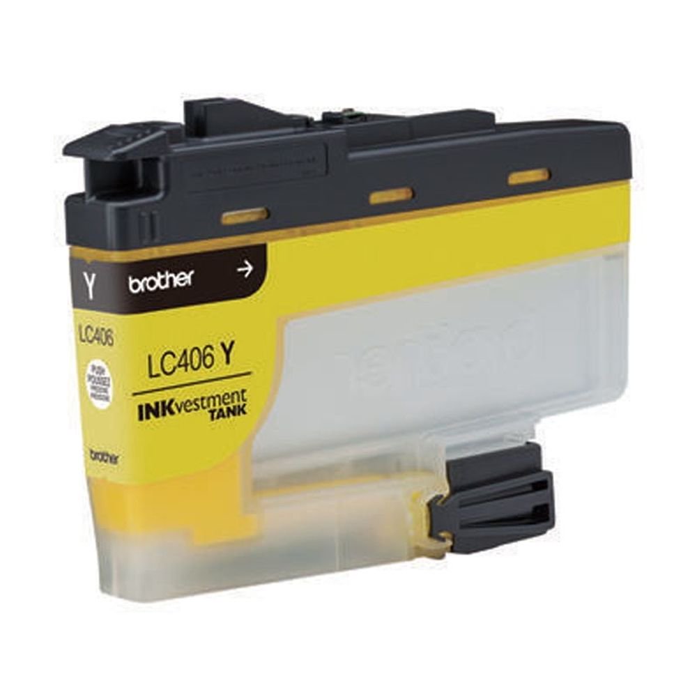 Brother LC406YS INKvestment Ink 1500 Page-Yield Yellow