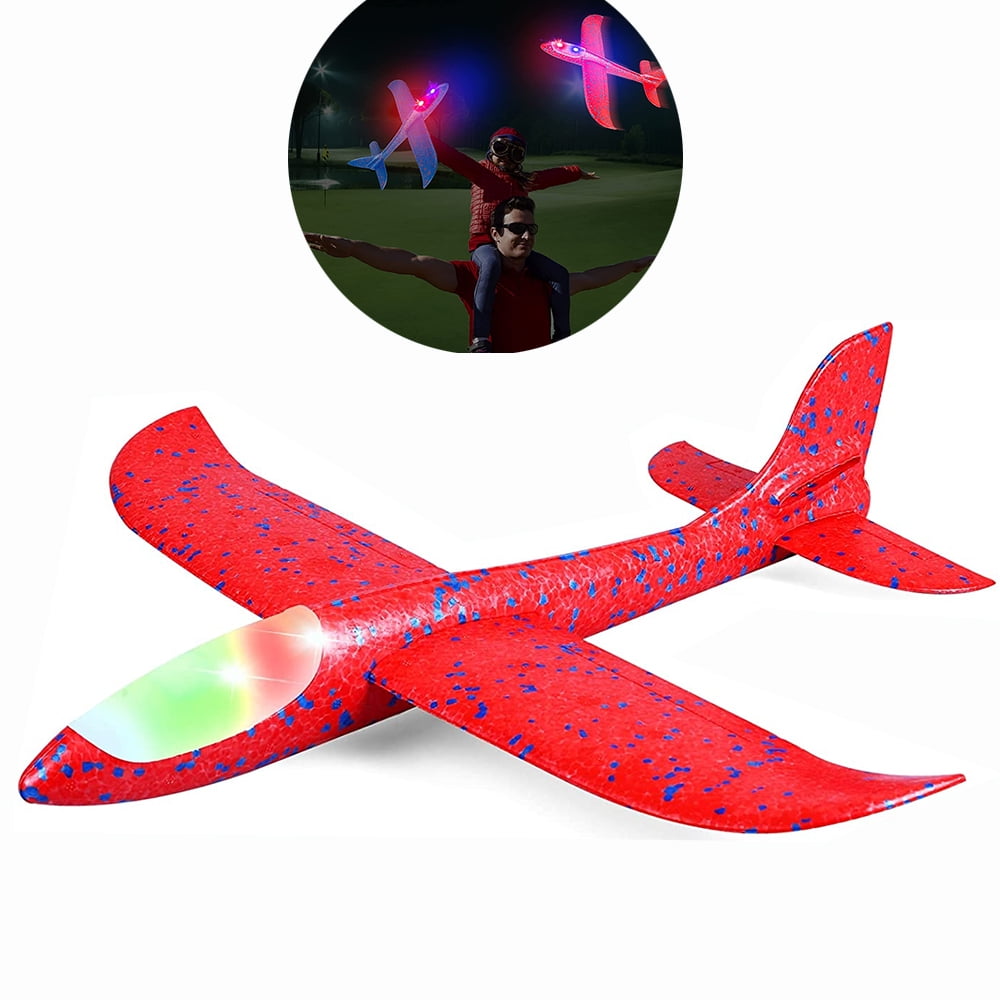 CHUANK Airplane Toys, Upgrade 18.9" Large Throwing Foam Plane with ...