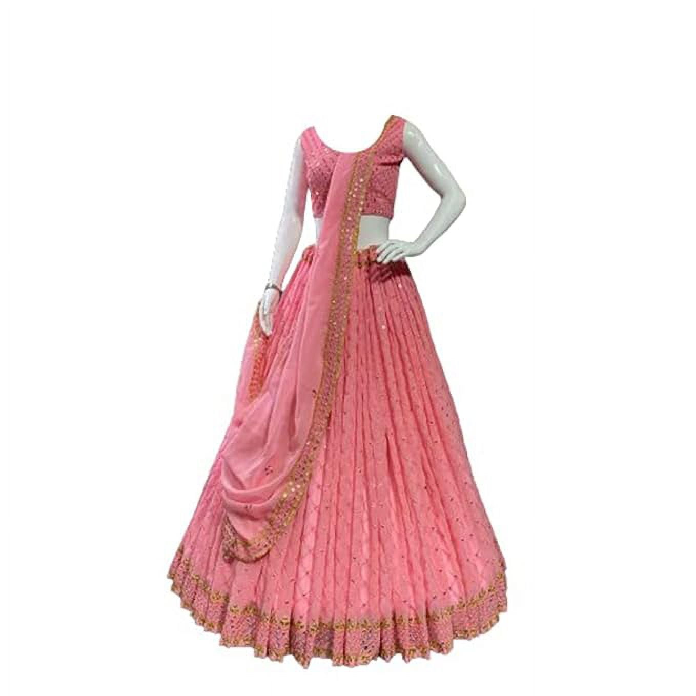 Click here for Osnica Womens Georgette Semi Stitched Lehenga Chol... prices