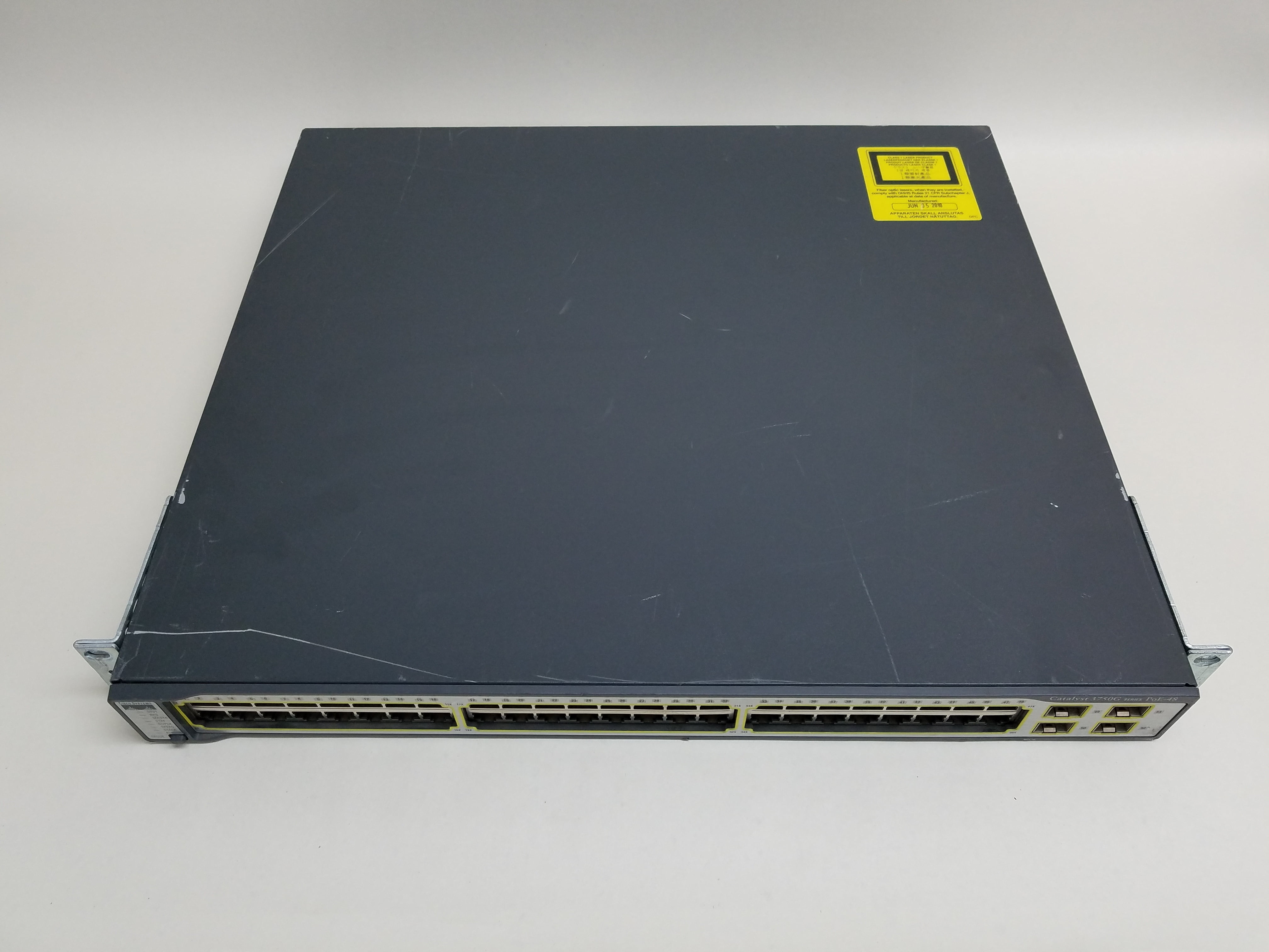 Refurbished Cisco Catalyst 3750 Series WS-C3750G-48PS-S 48-Port Gigabit ...