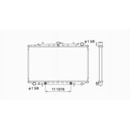 CSF 3633 1 Row Plastic Tank Aluminum Core Radiator - Walmart.com