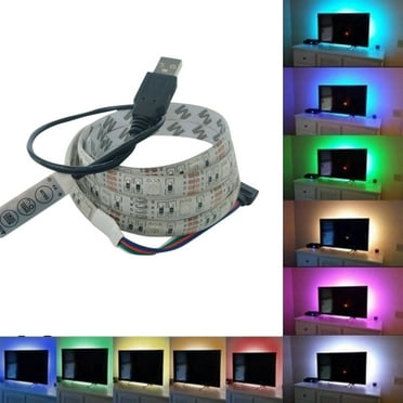 AuraLED Remote-Controlled 6.5’ Trimmable RGB LED Strip Light - Walmart.com