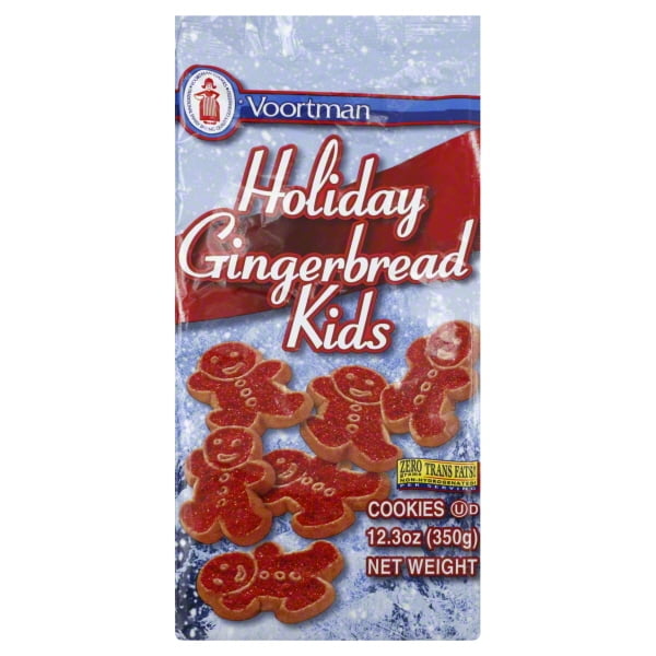 Voortman Holiday Gingerbread Kids Cookies, 12.3 Oz. - Walmart.com