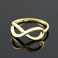 10k White Classic Infinity Ring (Size 9) - Walmart.com