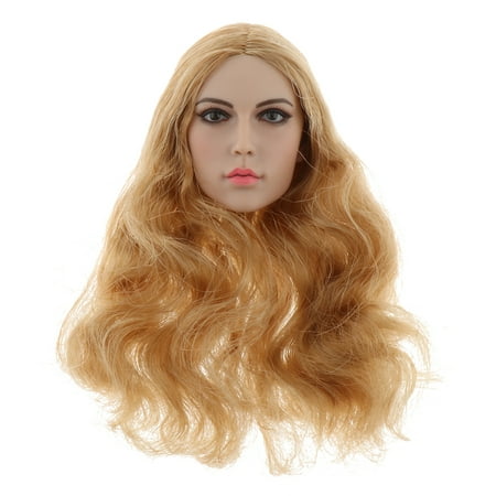 1/6 Big Busts Female Body Head Sculpt Models 10cm Hair for 12'' Phicen ...