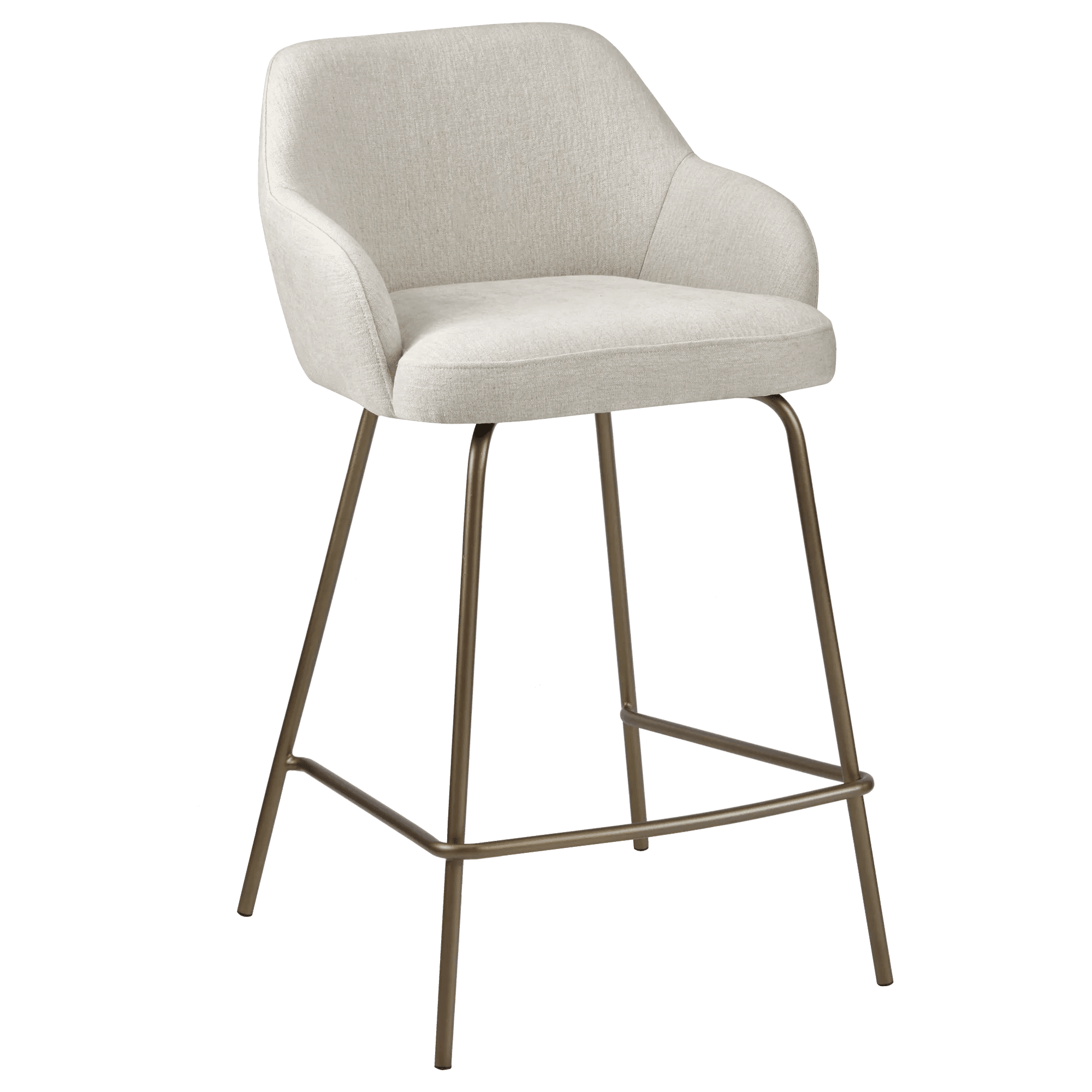 Click here for Bouclair Light Beige Neutral Fabric Bar Stool prices
