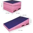 Matladin Incline Gymnastics Wedge Mat, Folding Gymnastics Mat for Kids ...