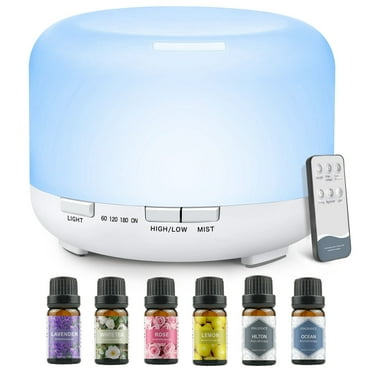Dongzhen Aromatherapy Essential Oil Diffuser, 600ml for Large Room ...
