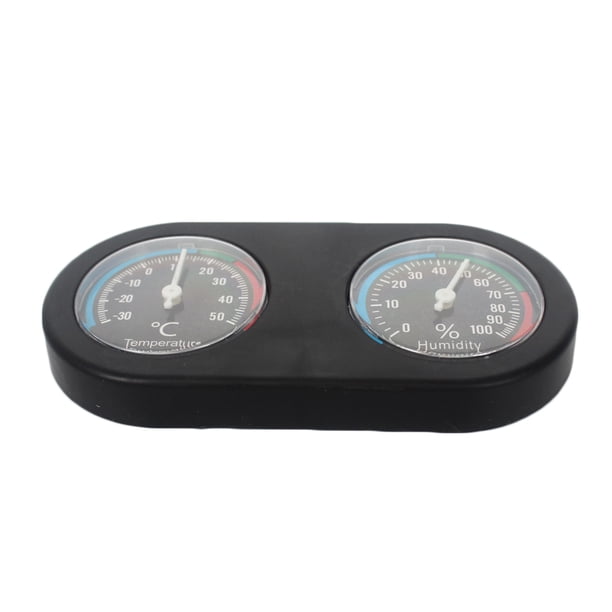 Reptile Thermometer Hygrometer Mini Round Shape Dual Dial Thermometer ...