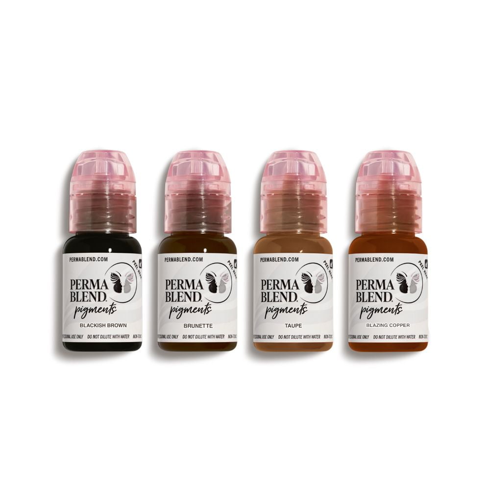 Perma Blend - Light to Dark Eyebrow Tattoo Kit - Microblading Ink for ...