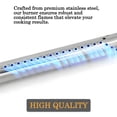 Quickflame Set of Three Stainless Steel Burners with Electrodes for 3 ...