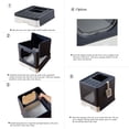 Suhaco Cat Litter Box Top Entry Covered Kitty Litter Box with Lid ...