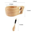 2Pack Nordic Style Wooden Kuksa Tea Cup Set, Portable Outdoor Camping ...