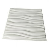 Art3d Wave Design IV 19.7 in. x 19.7 in. PVC 3D Wall Panel (12-Pack ...
