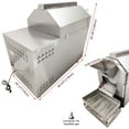 50KG Coffee Bean Nut Roaster Drum Frying Machine Gas Heating Fully ...