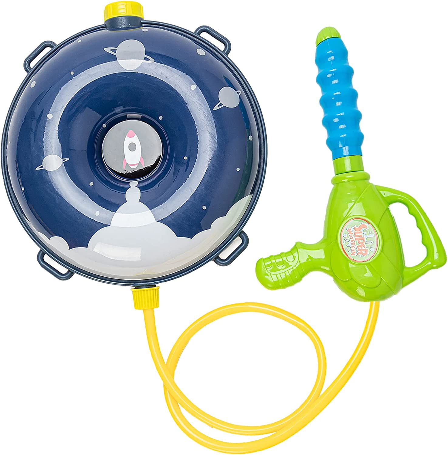 Enkey Portable Starry Night Water Gun Backpack for Kids Water Shooter ...