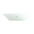 White Square Countertop Vessel Bathroom Sink 16.5" Renovator's Supply ...