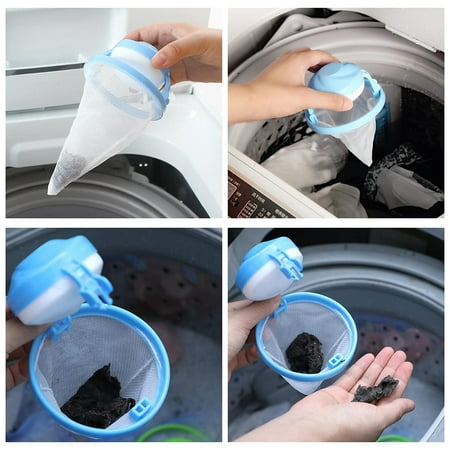 Yilovego Reusable Clothes Dryer Fur Catcher Laundry Floating Lint ...