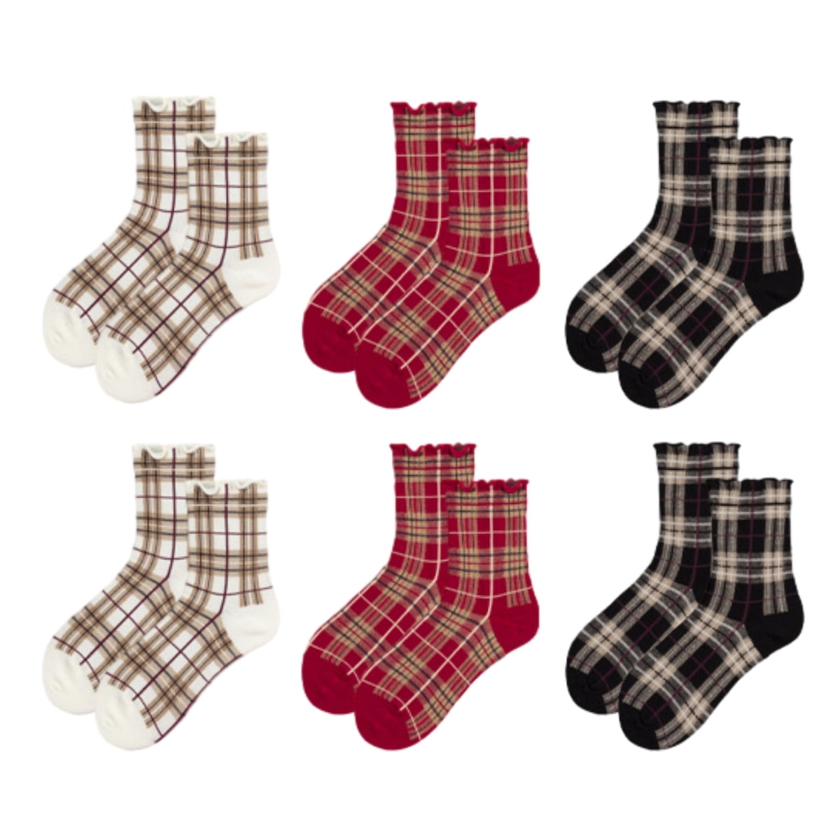 Calcetines con volantes para mujer, bonitos y elegantes, calcetines de ...
