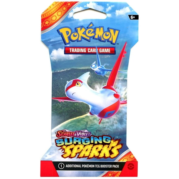 Pokemon Scarlet & Violet Surging Sparks SLEEVED Booster Pack (10 Cards ...