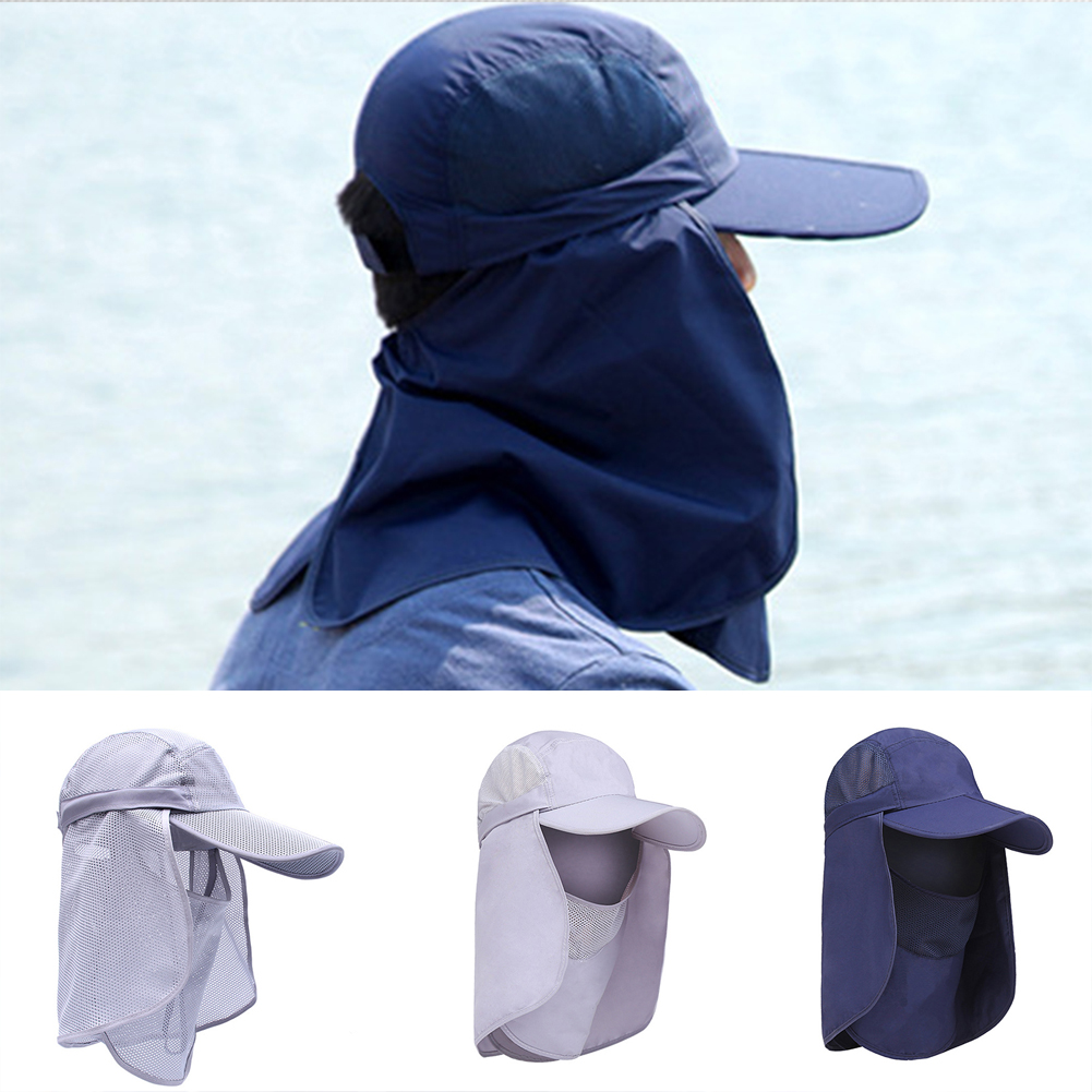 D-GROEE Unisex Sun Hat Foldable Windproof Adjustable Wide Brim Ear Flap ...