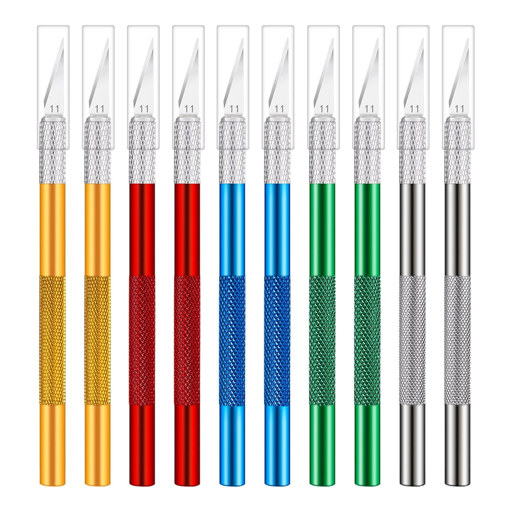 Jahy2Tech 10 Pack Professional Precision Craft Knife Set with Safety ...