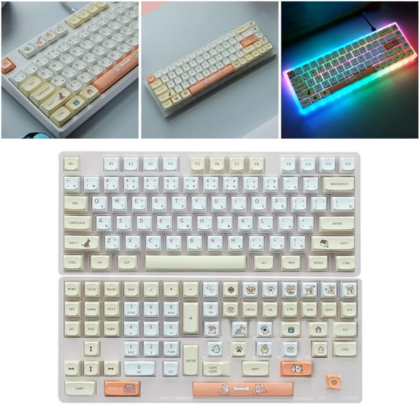 139 Keys Xda Profile Keycaps 2-Layer Orange PBT Dye-Sublimation Keycaps ...