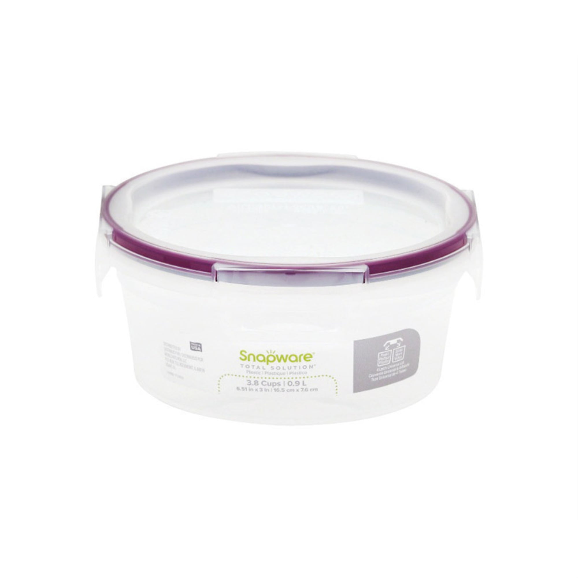 Snapware Total Solution 3.8 Cups Plastic Food Storage, 1 container ...